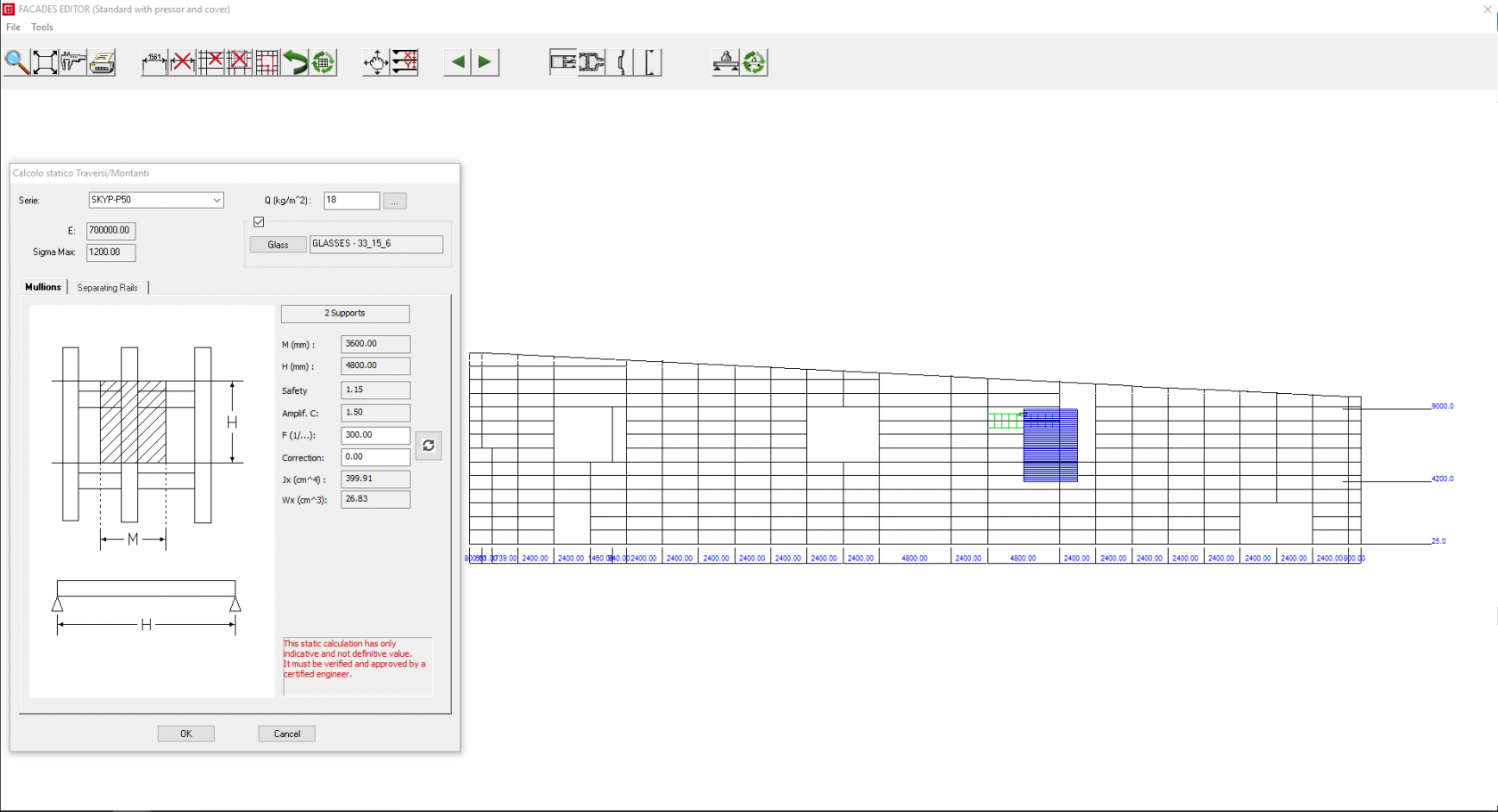 Emmegisoft: Fp Facade - Software for designing curtain walls - Emmegisoft