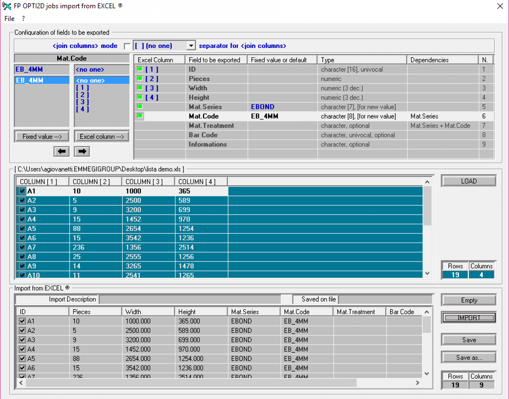 Emmegisoft: Fp Opti2D - Software for optimization of surfaces - Emmegisoft